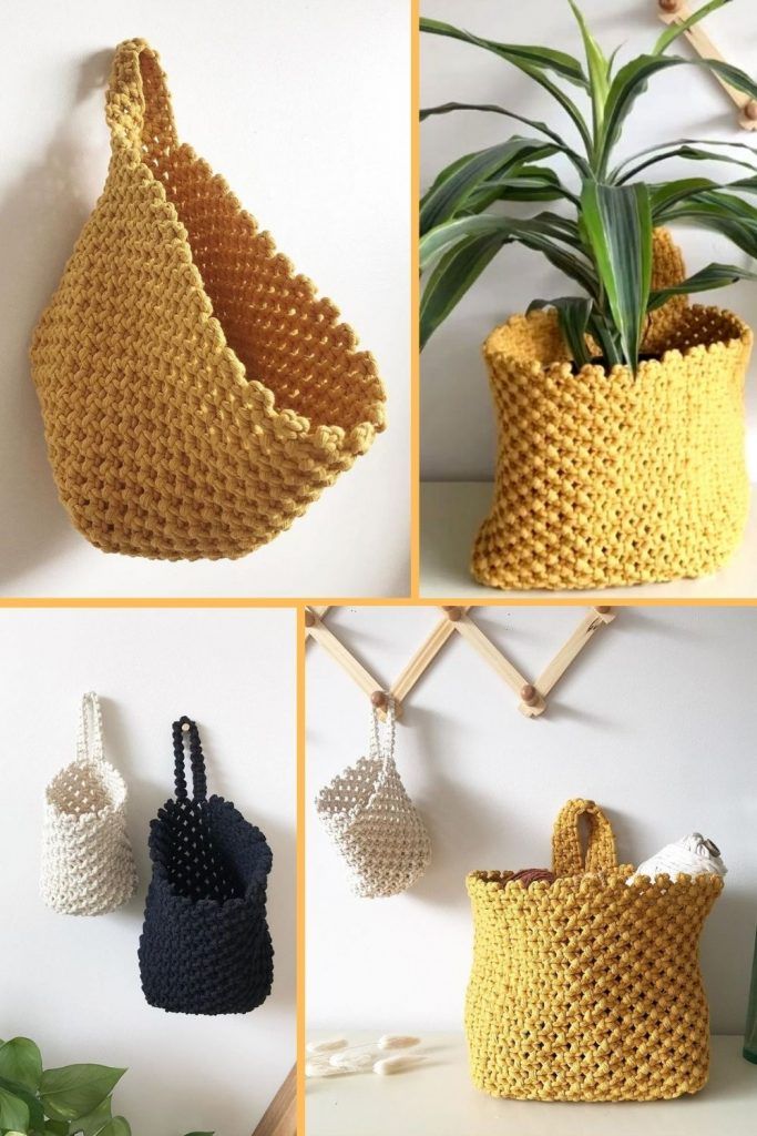 How to Make a Hanging Macrame Basket for Beginners